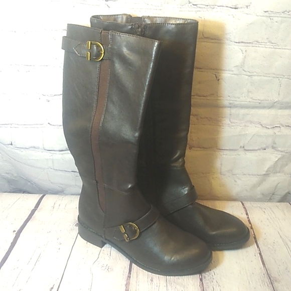 Brown Booths | Shoes | Lady Booths Size 6 2 Dark Brown Leather | Poshmark